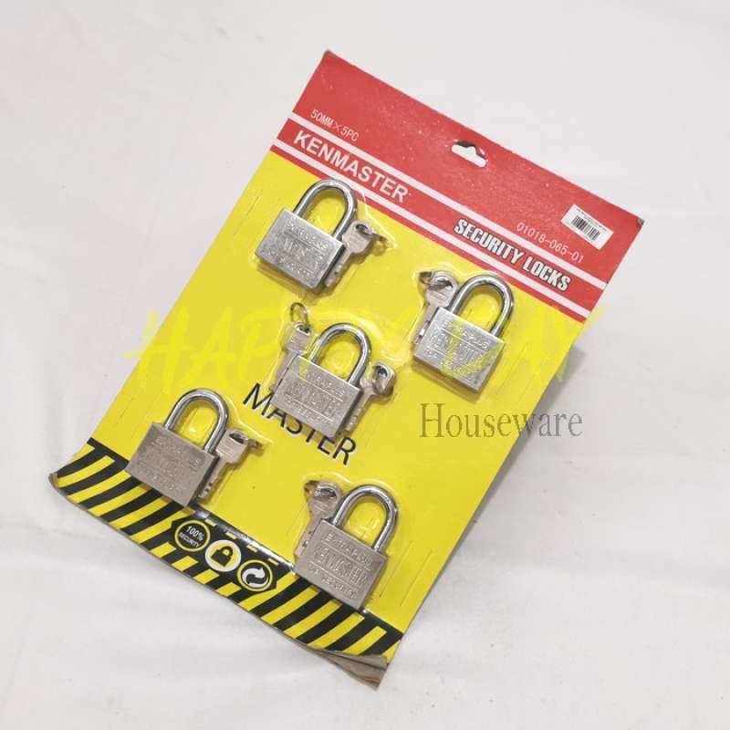Jual Gembok Kenmaster Set 5pcs 50mm Di Seller Happyday_houseware ...