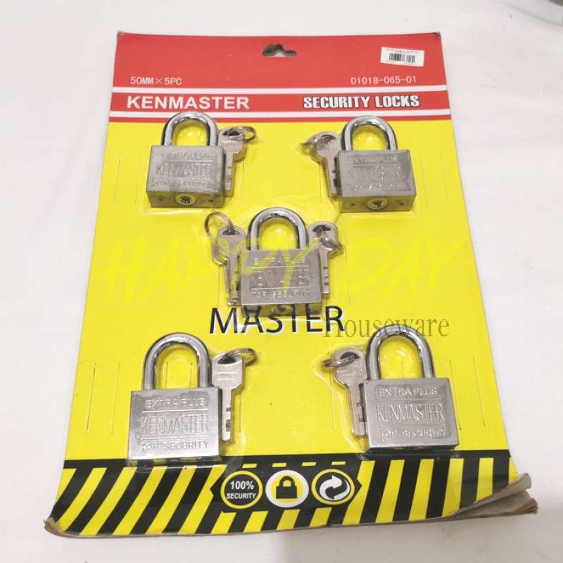 Jual Gembok Kenmaster Set 5pcs 50mm Di Seller Happyday_houseware ...
