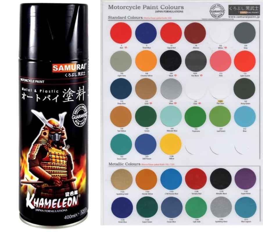 Promo Samurai Paint Kurobushi Warna Standard Pilok Pylox 400ml (Hitam ...