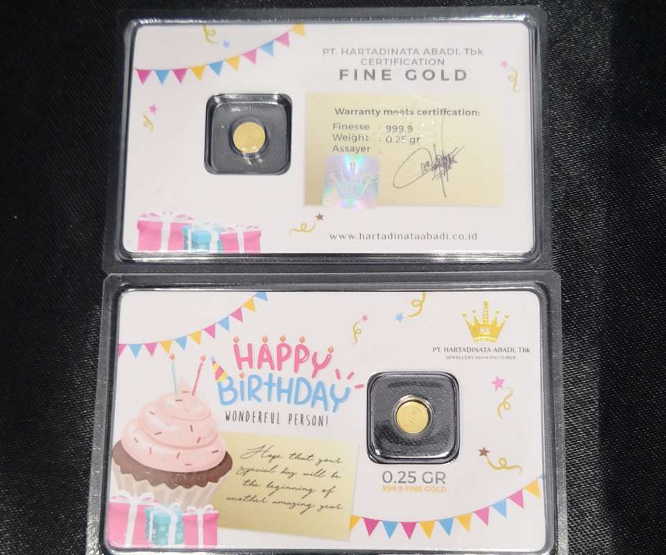 Jual LM MINI HRTA 0.25 GRAM, LOGAM MULIA MINI, LOGAM MULIA HRTA, LM ...