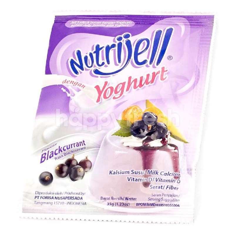 Jual NUTRIJELL Yogurt Blackcurrant Powder 35g - Nutri Jell Bubuk Jelly ...