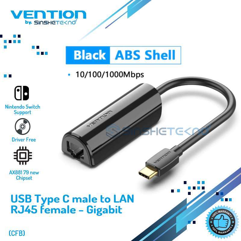 Daftar Harga Vention USB Type C To Lan Rj45 🔥 Original & Spesifikasi ...