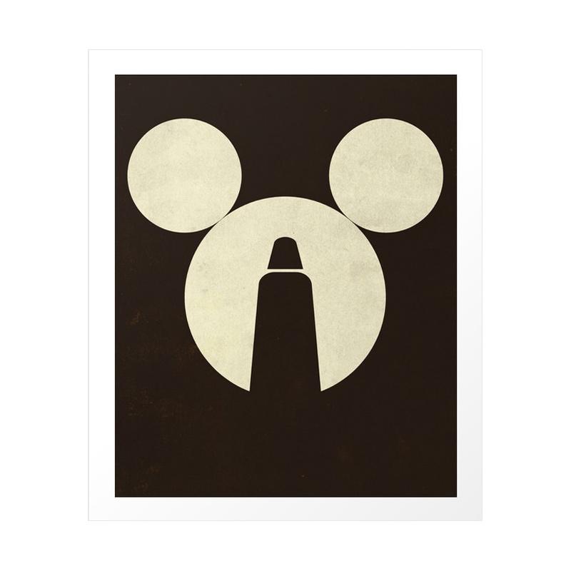Jual Vintage The Dark side Of Mickey Mouse Wall Art Pop Art Dekorasi ...
