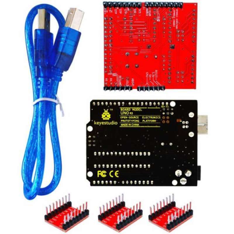 Jual CNC Kit/CNC Shield V4.0 + Nano 3.0+ A4988 Driver / GRBL Compatible ...