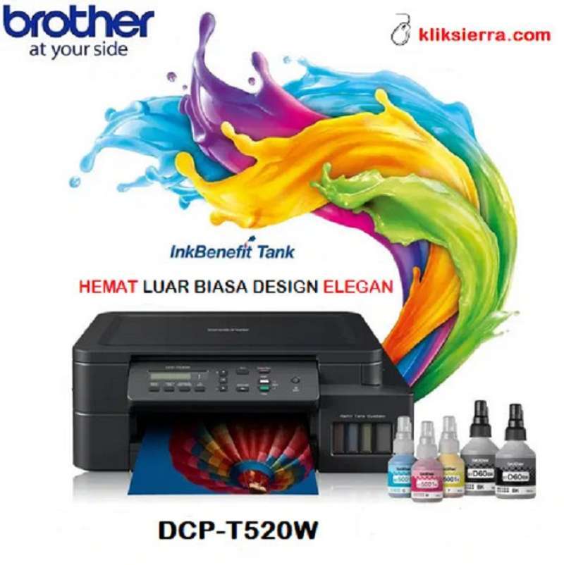 Promo Brother Dcp-t520w Printer Ink Tank Colour Aio Multifunction T520 ...