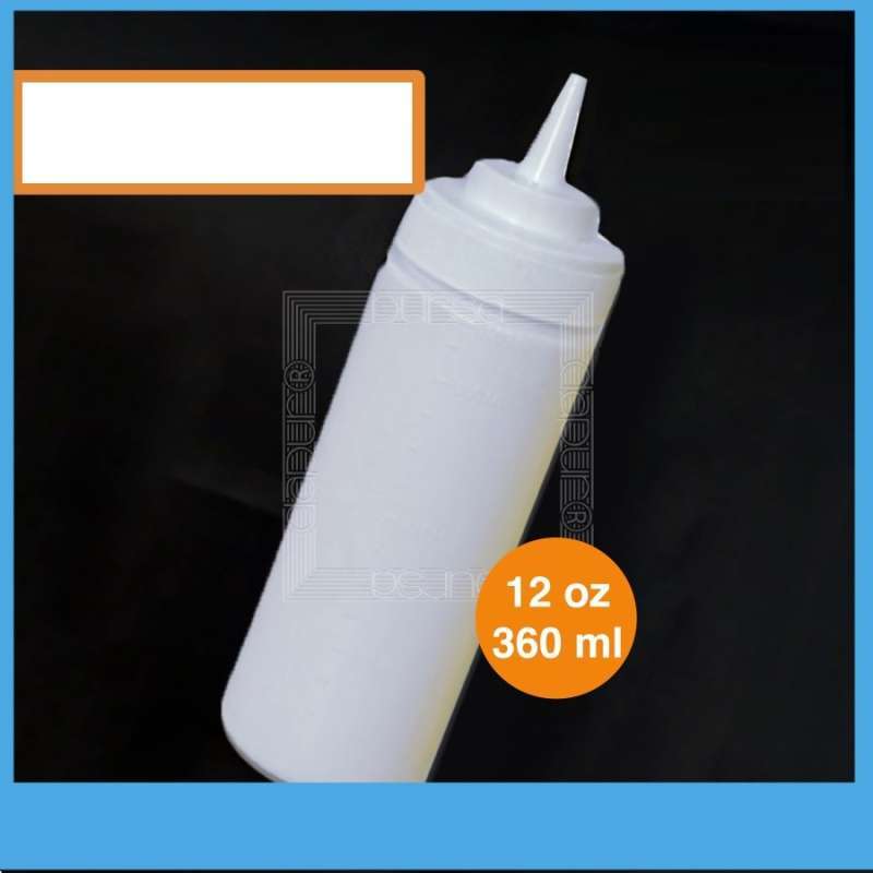 Promo Botol saos- mayonaise plastik putih - White squeeze dispenser 12 ...
