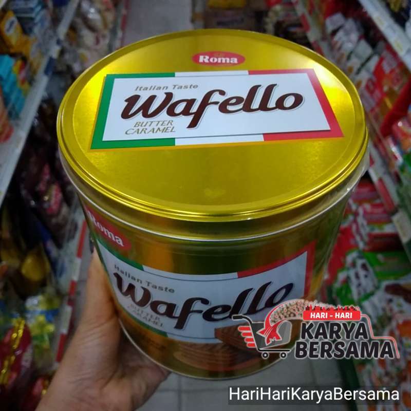 Jual Wafer Roma Wafello Butter Caramel Kaleng 287gr Di Seller ...