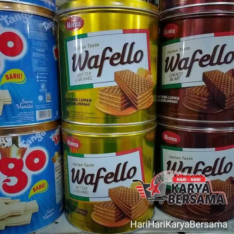 Jual Wafer Roma Wafello Butter Caramel Kaleng 287gr Di Seller ...