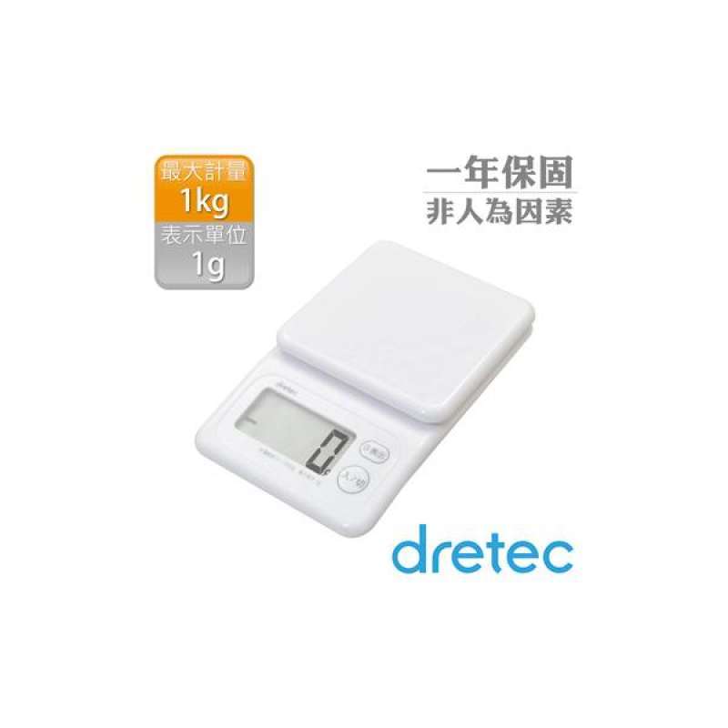 Jual (dretec)[Dretec] large screen bevel new electronic scales 1kg-white di Seller PChomeSEA ...