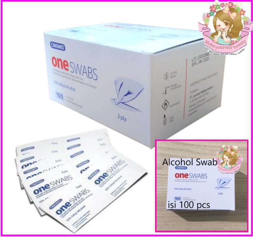 Jual Alcohol Swab Merk Oneswabs 2ply Di Seller Make Yourself Beauty ...