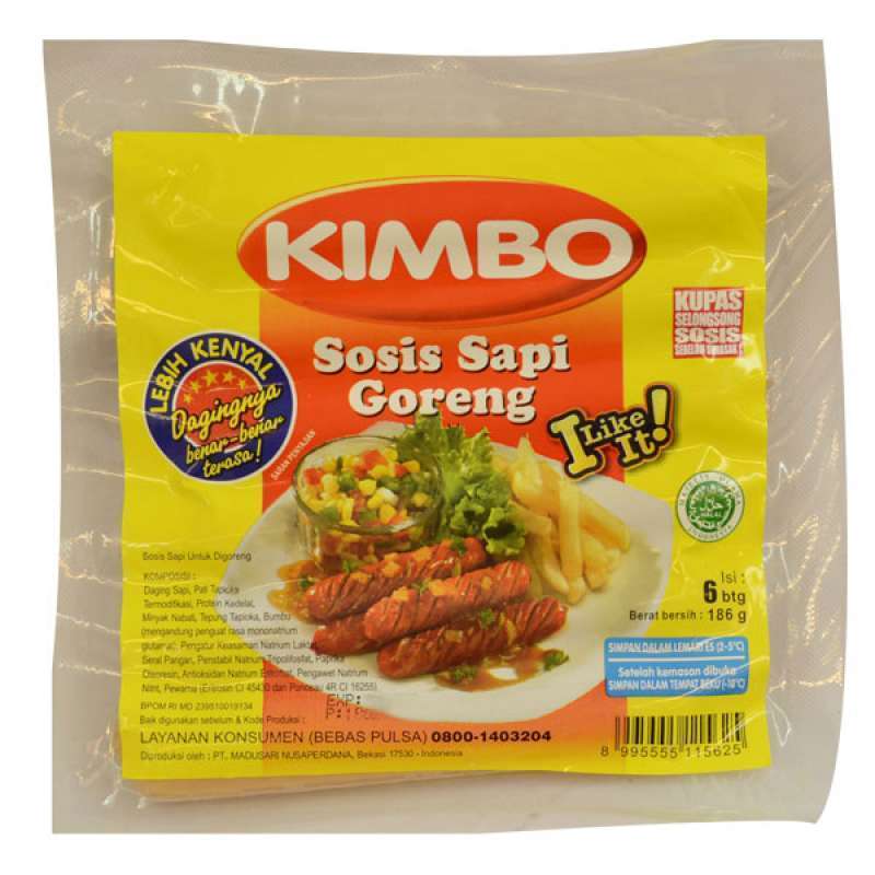 Jual Kimbo Sosis Sapi Goreng 6 Pcs di Seller Hypermart Abepura Official ...
