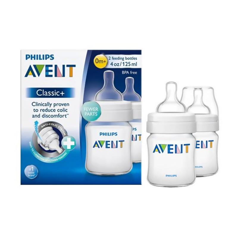 Jual Philips Avent Classic+ Botol Susu [125 mL/ Twin] di Seller ...