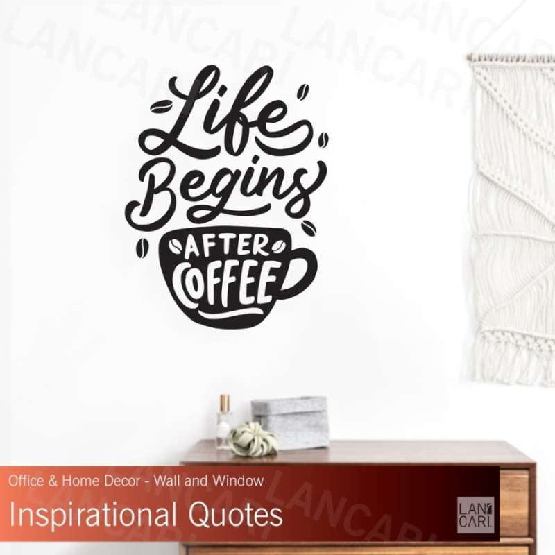 Jual Sticker Cutting Coffee Kopi Kafe Decal Stiker Cafe Dinding Kaca ...