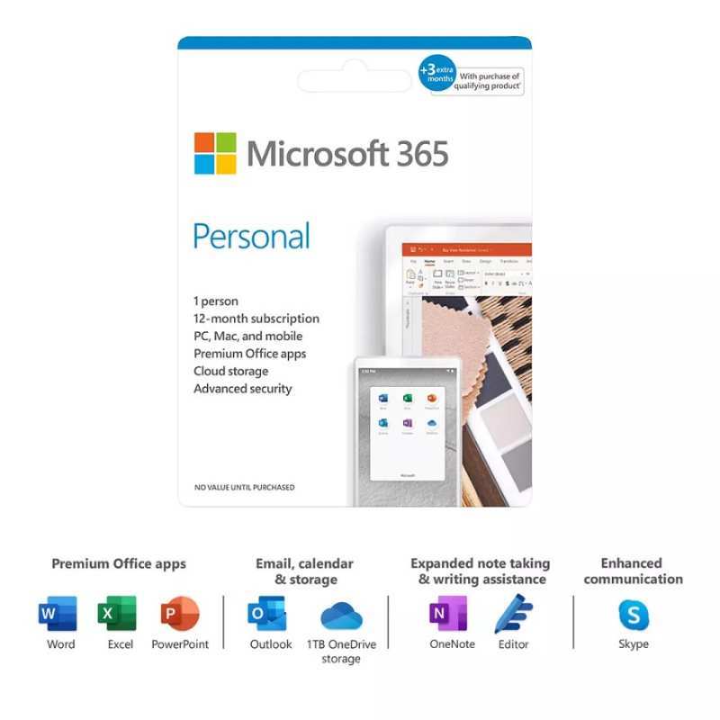 Jual Microsoft Office 365 Personal Posa Card Software Di Seller Blibli ...