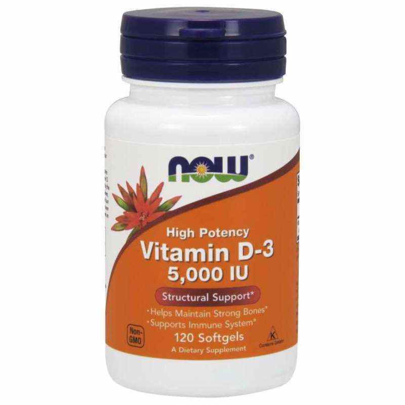 Jual NOW FOOD VITAMIN D3 5000 IU - Vit D D-3 5000IU 120 Softgels di ...