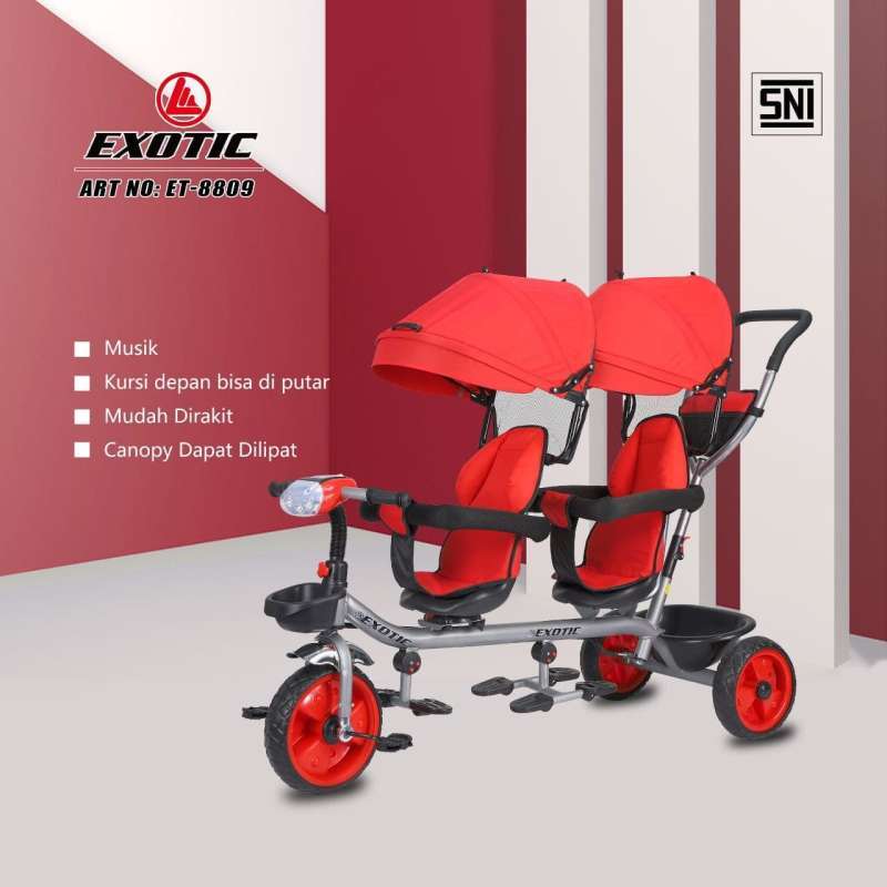 Jual Exotic 8809 Tricycle - Red di Seller Pacific Junior - Kota Jakarta ...