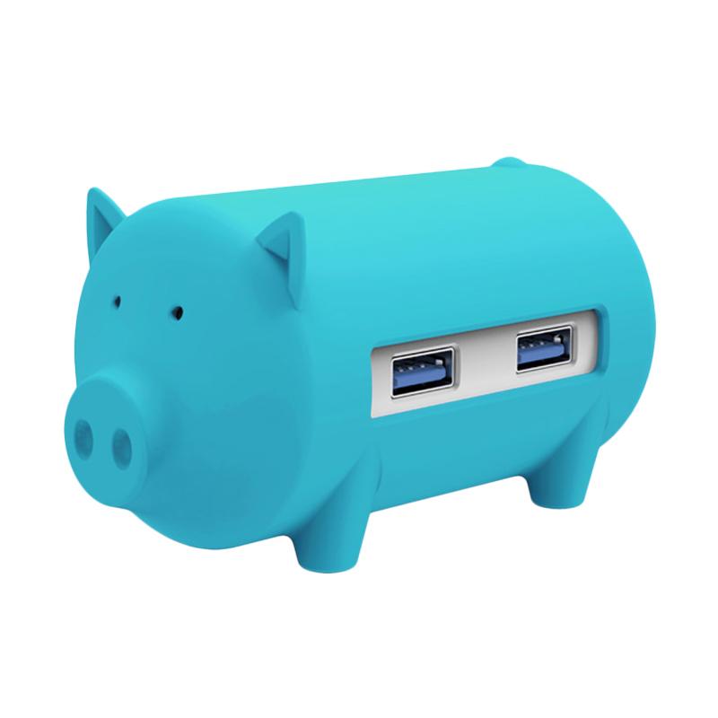 Promo ORICO H4018-U3 Litte Pig Hub with Card Reader - Biru Diskon 27% ...