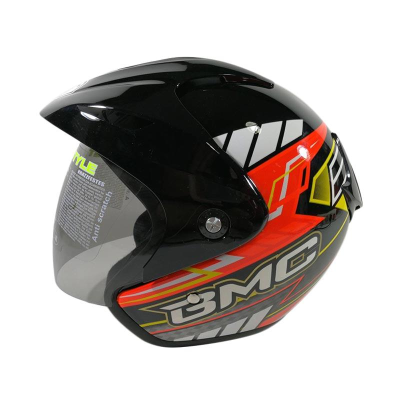Jual Bmc Beyond #1 Helm Half Face - Black Red Fluo Di Seller Premium ...