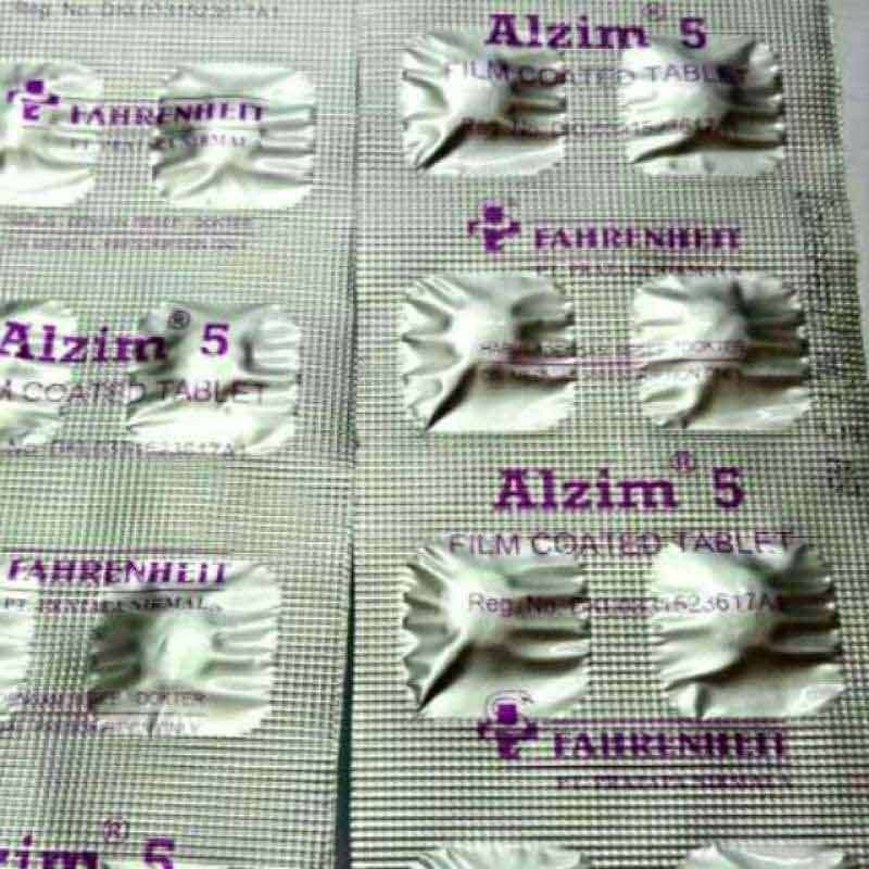Jual Roche Alzim Obat Resep Dokter[Original/ 1 Strip / 5 mg/ 10 Tablet ...