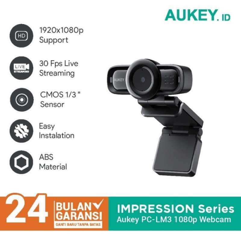 Jual AUKEY PC-LM3 - STREAM Series - Autofocus 1080P Webcam di Seller ...