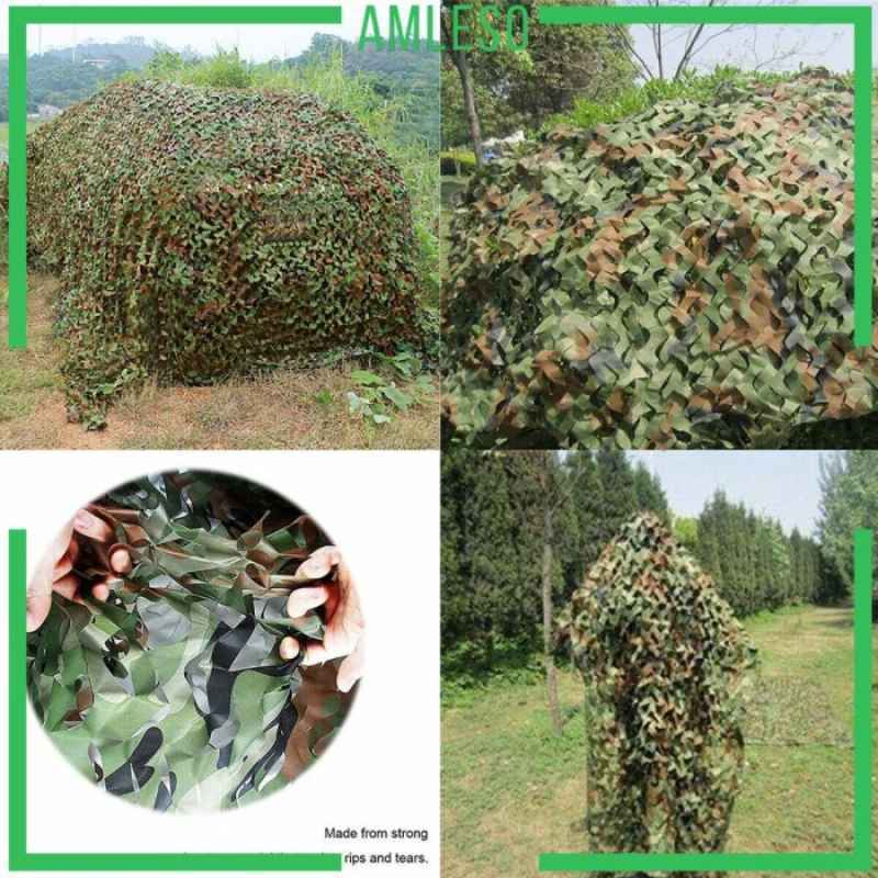 Jual Jaring Terpal Motif Daun Kamuflase Ukuran 2x3m Dengan Tas Pembawa ...