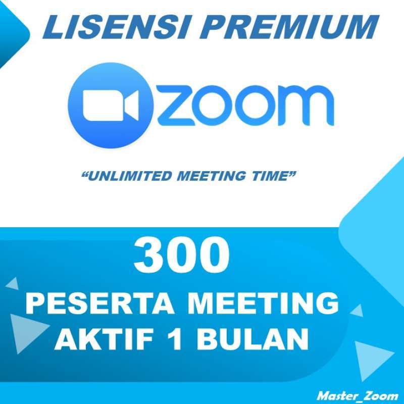 Jual Zoom Meeting Pro 300 Peserta Masa Aktif 1 Bulan di Seller Zoom ...