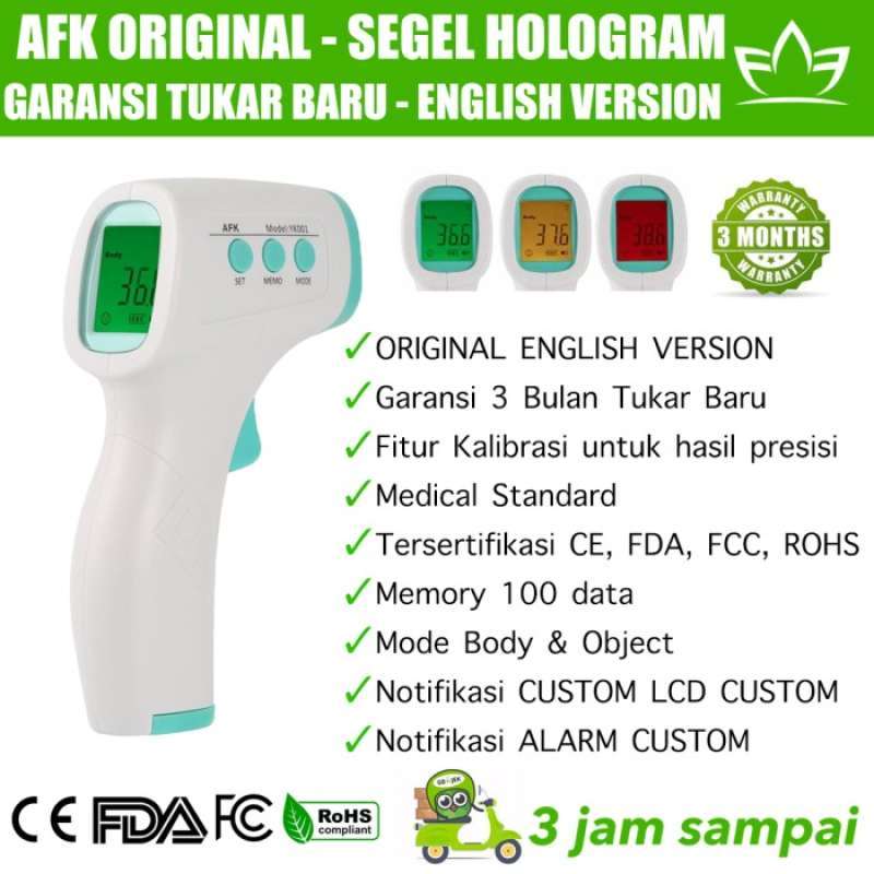 Jual Thermometer Infrared ORIGINAL Termo gun Termometer Suhu Tubuh ...