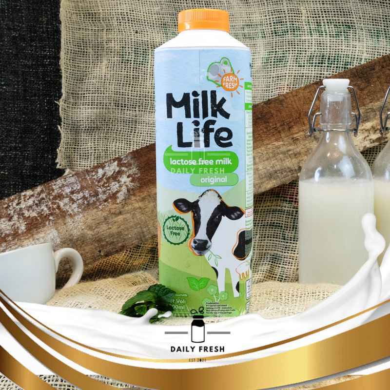 Jual MILK LIFE FRESH MILK LACTOSE FREE 1 LITER di Seller Daily Fresh ...