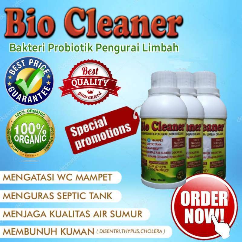 Promo Kuras WC Probiotik Pengurai Limbah Organik Bio Cleaner 300 ml ...