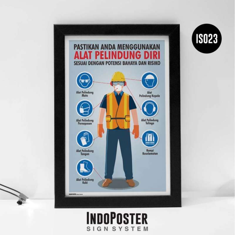 Jual Poster K3 Safety Keselamatan Alat Pelindung Diri Apd A3 45x30cm Di ...