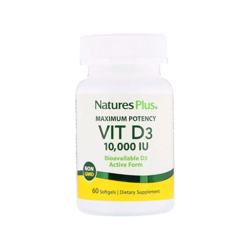 Jual Natures Plus Maximum Potency Vitamin D3 10000 IU 60 Softgel di ...