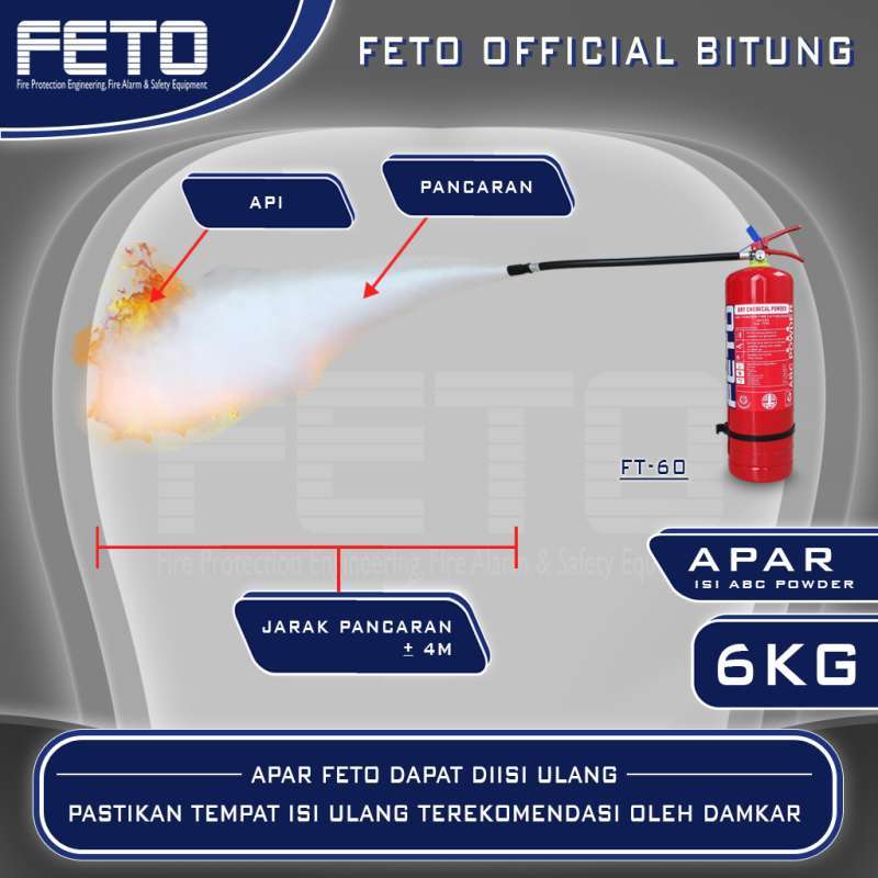 Jual Alat Pemadam Kebakaran (apar) Abc Powder 6kg - Feto Di Seller Feto ...