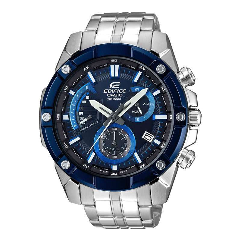 Jual Casio Edifice EFR-559DB-2AVUDF Chronograph Men Blue Dial Stainless ...