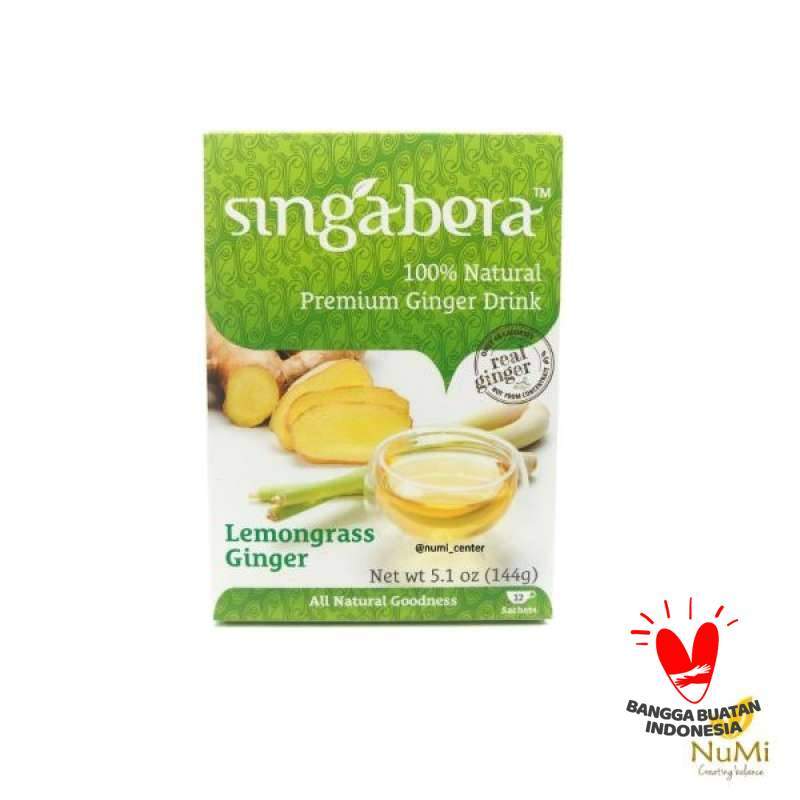 Jual Singabera Lemongrass Ginger Drink | Minuman Jahe Sereh 12 sachet ...