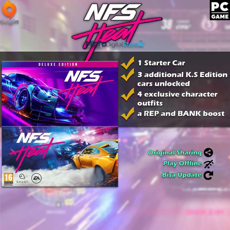 Jual Need For Speed Heat Deluxe Edition Origin Pc Download Original Di