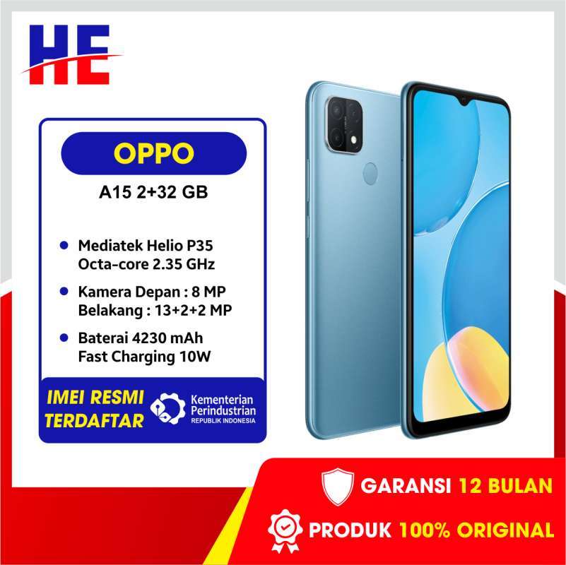 Jual OPPO A15 Smartphone 2GB/32GB NEW - Black di Seller Home Elektronic ...