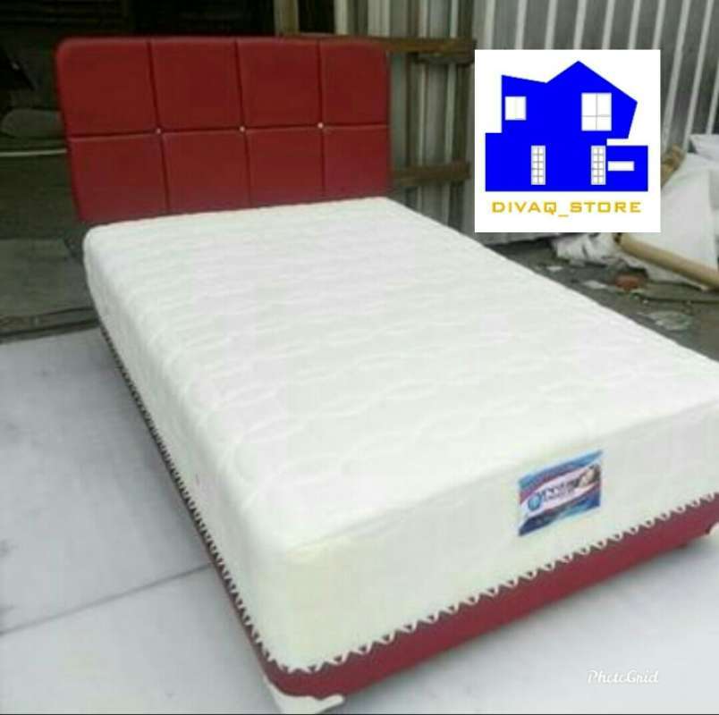 Promo Springbed Minimalis (Type Boxy) - Merah 90 X 200 Diskon 31% di ...