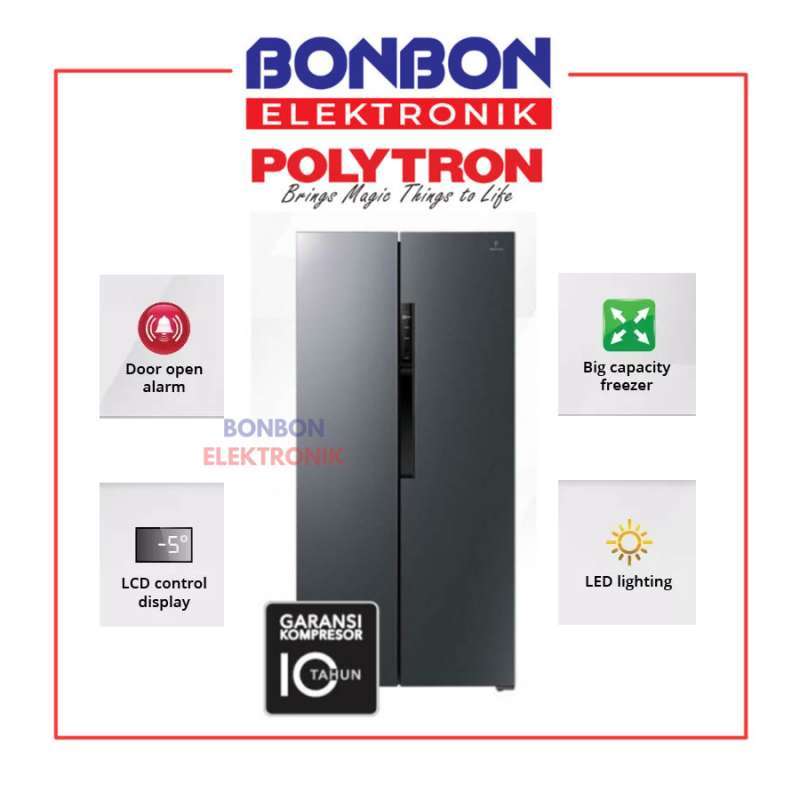 Jual Polytron Kulkas Side By Side 2 Pintu PRS-460B / PRS460B 460L di ...
