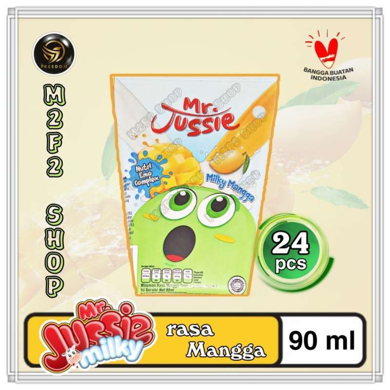 Promo ABC Mr Jussie Milky Mango | Mangga - 90 ml (Kemasan 24 Pcs ...
