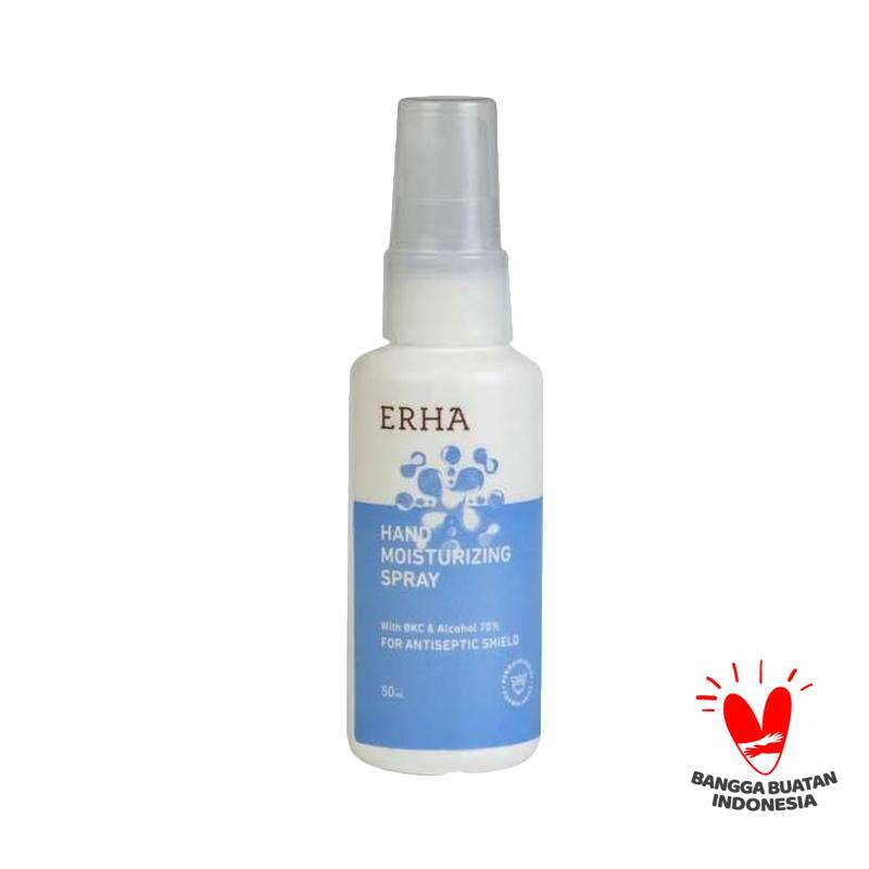 Promo ERHA Hand Sanitizer Spray with Moisturizer 50 ml - Antibacterial ...