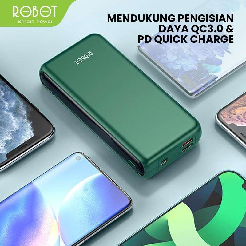 Jual Robot Rt31 Power Bank 30000mah 2 Input 3 Output 18w Quick Charge Di Seller Oz Acc - Sumur ...