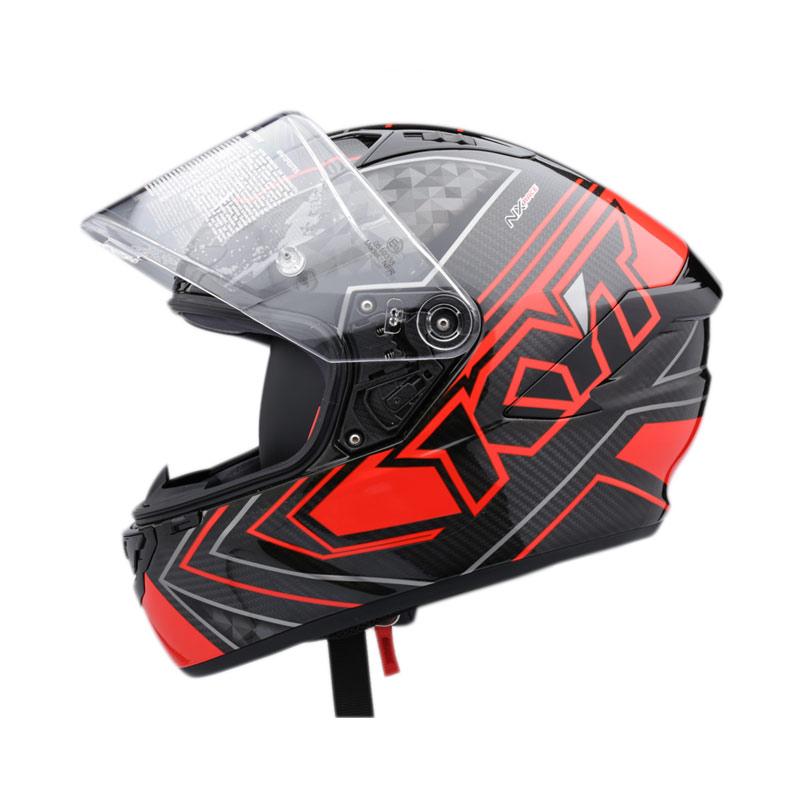Jual KYT NX Race Carbon Prisma Helm Full Face - XL Black Red di Seller ...