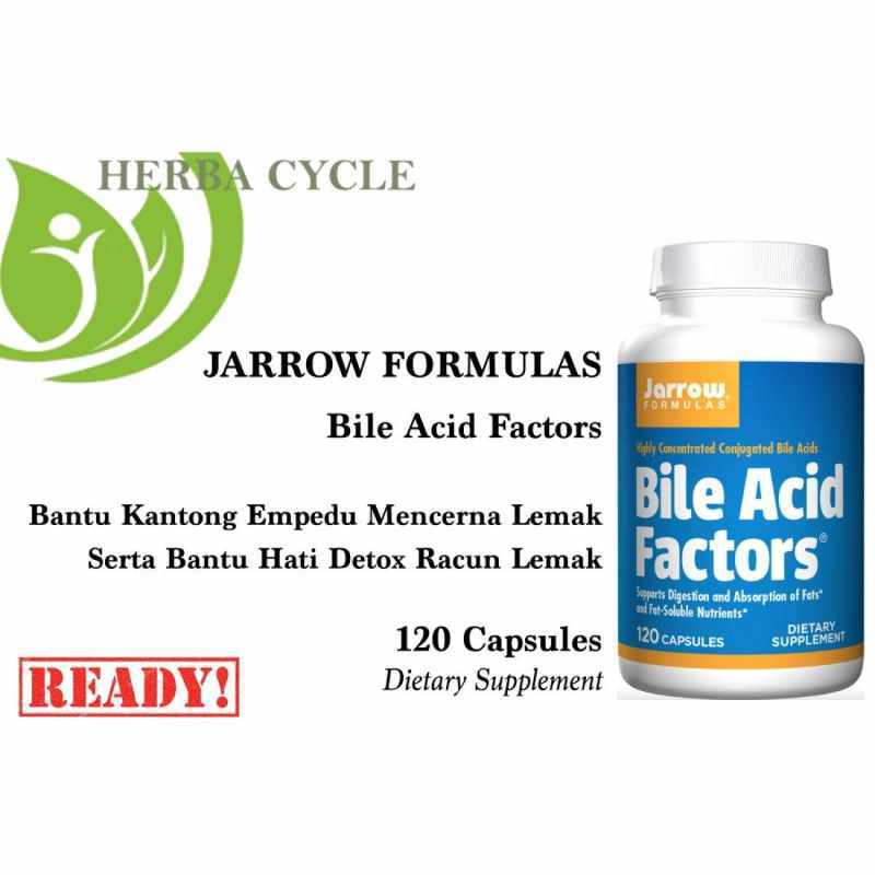 Jual Jarrow Formulas Bile Acid Factors 120caps Bantu Empedu Cerna Lemak ...