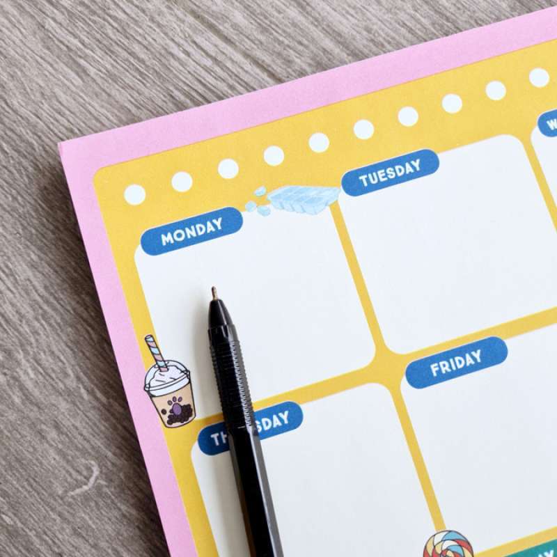 Jual Gratis Ongkir We Bare Bears Meal Planner Notepad di Seller Evita ...