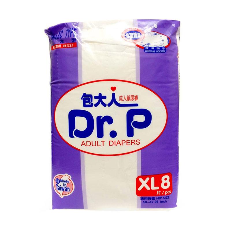 Jual Dr.P Basic Adult Diaper [Size XL/ 8 sheet] di Seller Swalayan Maju ...