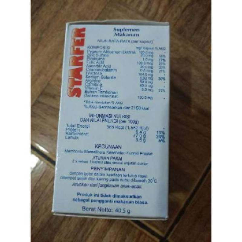 Jual Starfer Suplemen Makanan Isi 90 Kapsul Di Seller Zaki Serba Ada ...