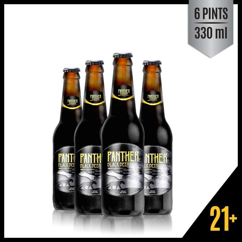 Promo Panther Black Beer 330 ml / Bir Hitam ( 6 Pint / 6 Botol ) Diskon ...