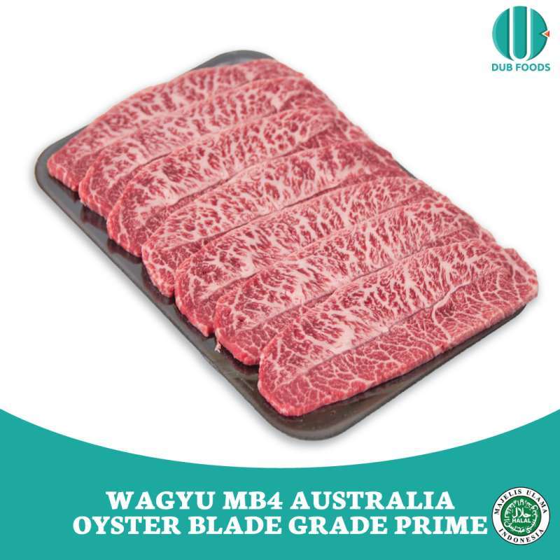 Jual AUS Wagyu Oyster Blade PRIME Beef/Rosu/Misuji Slice MB4+ 150 gr ...