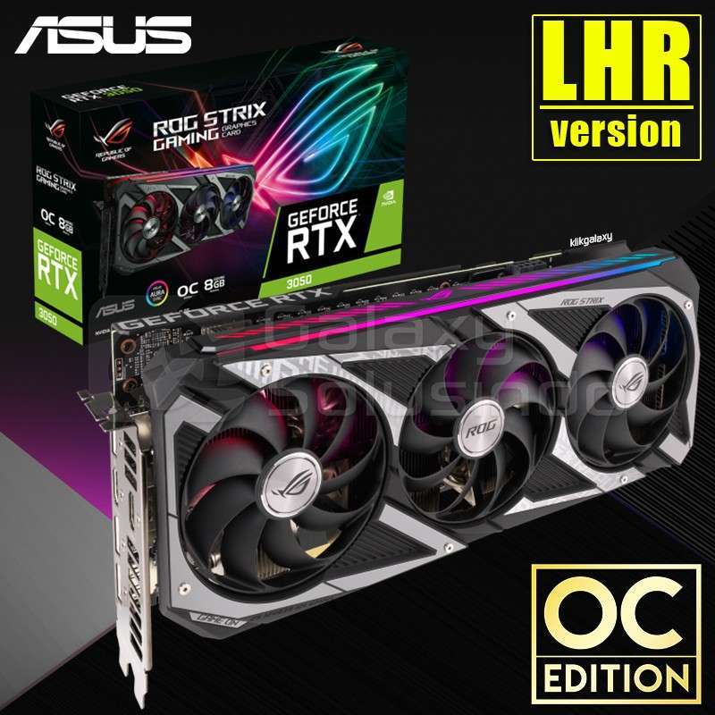 Jual ASUS ROG Strix GeForce RTX 3050 OC 8GB GDDR6 - RTX3050 DDR6 di ...