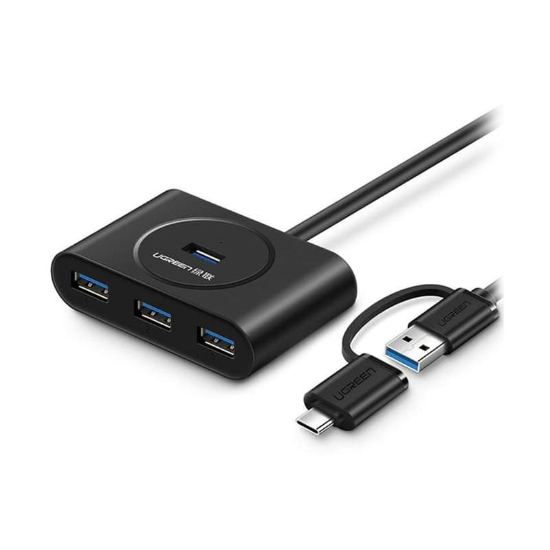Jual Ugreen 40850 USB 3.0 HUB with Type C - Black [4 Port/1 m] di ...